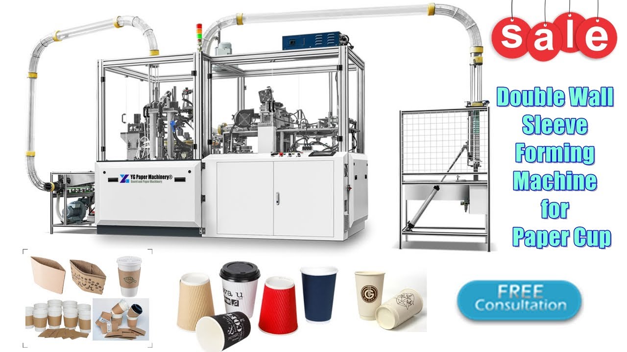 Double Wall Sleeve Forming Machine for Paper Cup | Paper Cup Sleeve ...