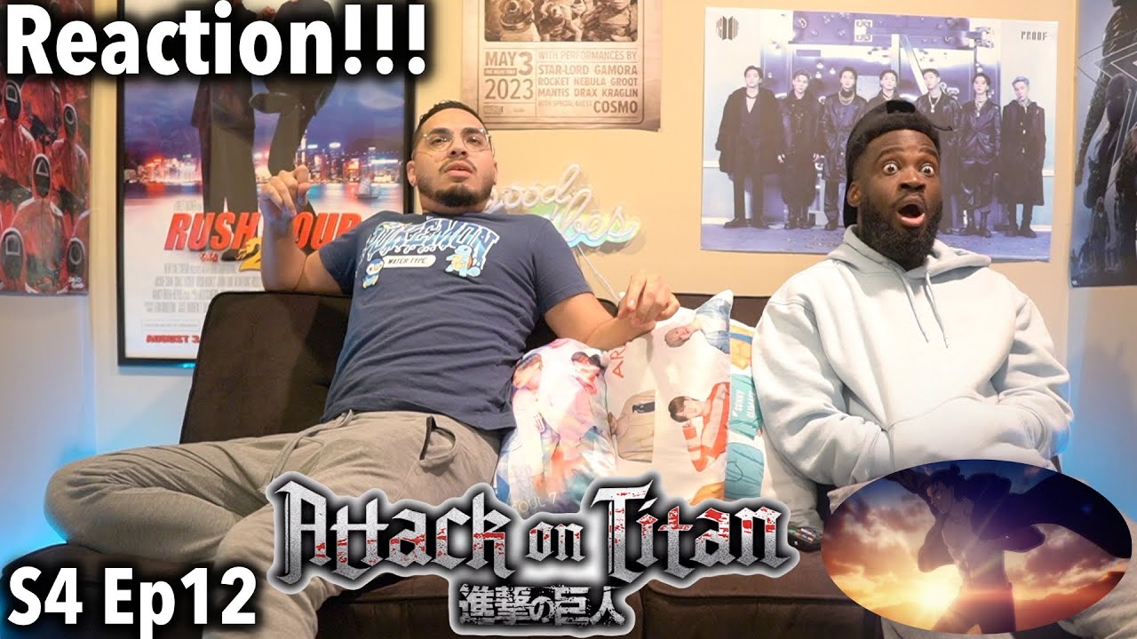 ATTACK ON TITAN 4x12 REACTION | GUIDES - YouTube