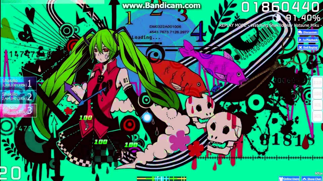 Osu! Hatsune Miku - With A Dance Number [0108 style] - YouTube