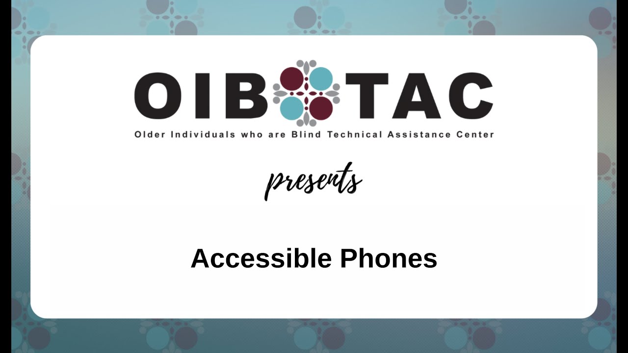 Accessible Phones - September 2022 - YouTube