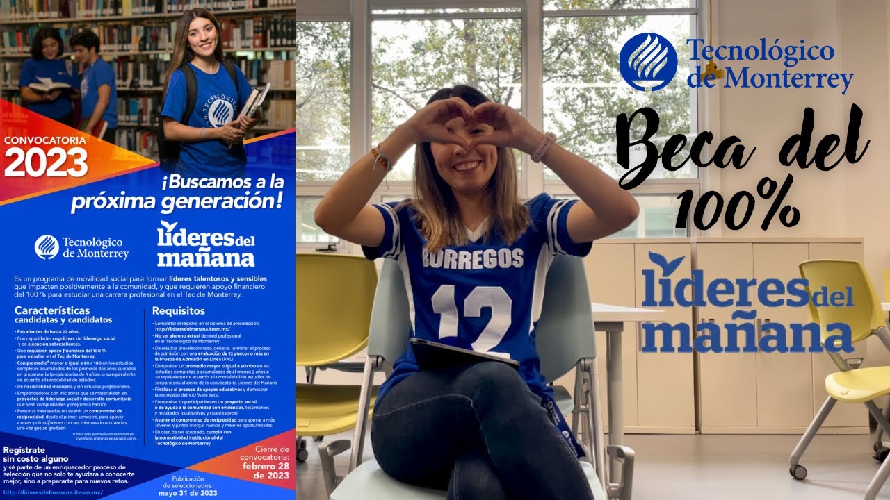 BECA DEL 100% en el TEC DE MONTERREY: Líderes del Mañana - YouTube