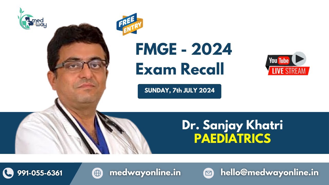 Pediatrics - FMGE Recall 2024 By Dr. Sanjay Khatri - YouTube