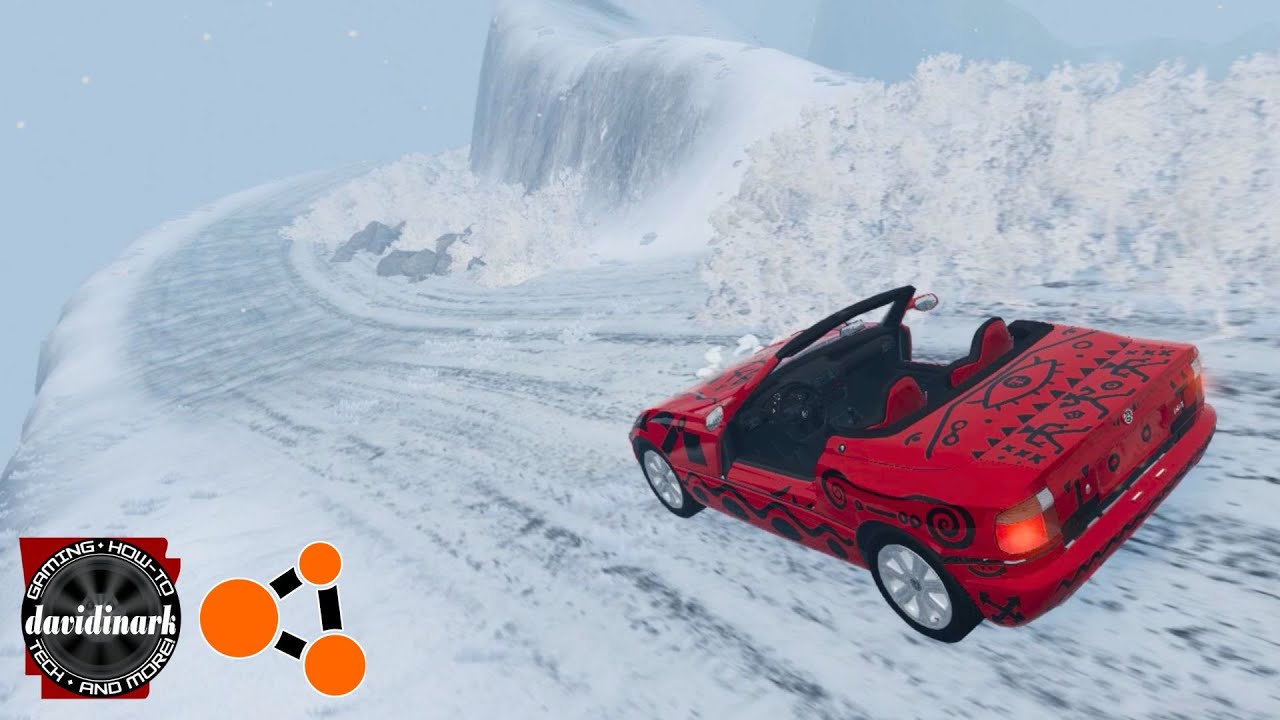 Beamng Drive - Dangerous Roads 2 with snowfall! BeamNG Drive map mods ...