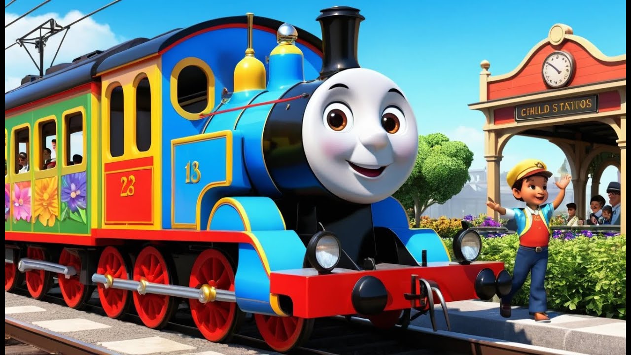 The Train on the Track Goes Choo Choo | Fun Train Song for Kids | Sing ...