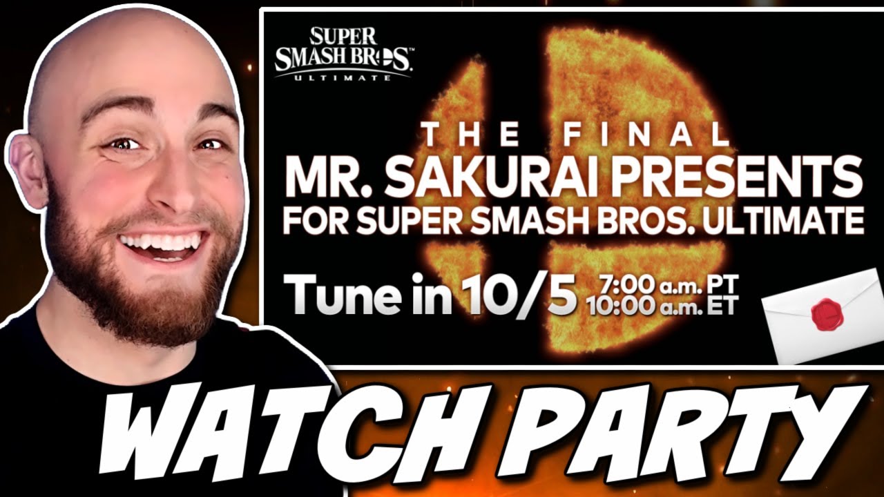 Super Smash Bros. Ultimate The Final Mr. Sakurai Presents Watch Party ...