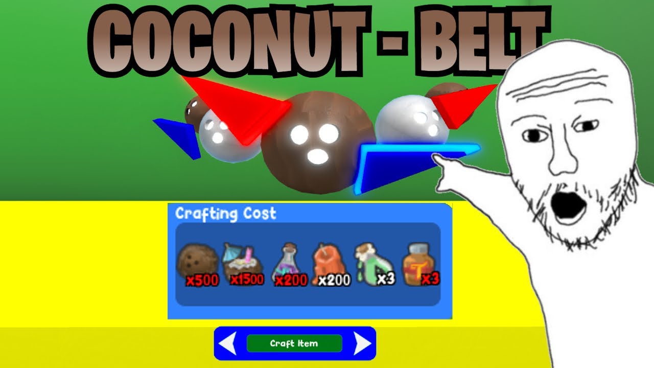 CRAFTED the NUT belt | Roblox Bee Swarm Simulator - YouTube