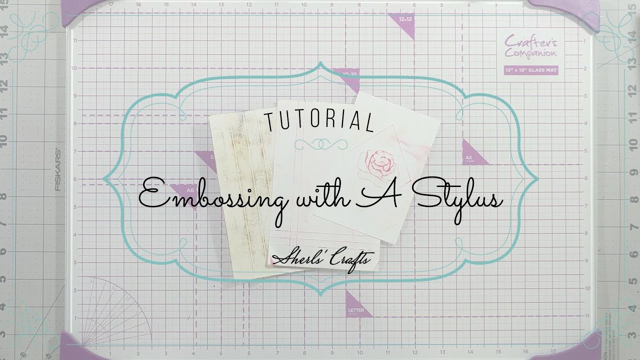 Embossing with A Stylus Tutorial - YouTube