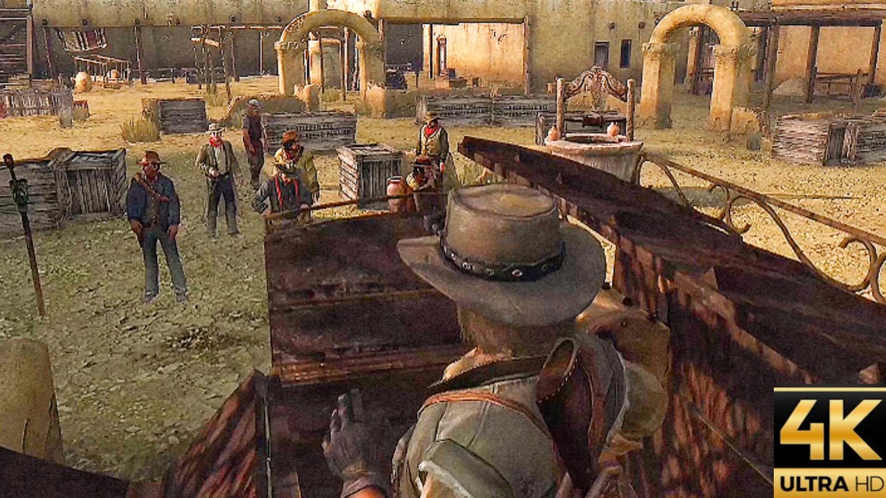 Red Dead Redemption (Ataque a Fort Mercer) Escena completa en [4K ...