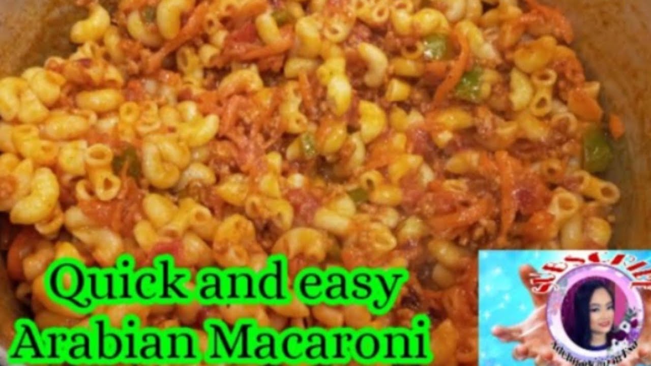 Macaroni with ground beef (macarona recipe)Arabian recipe - YouTube