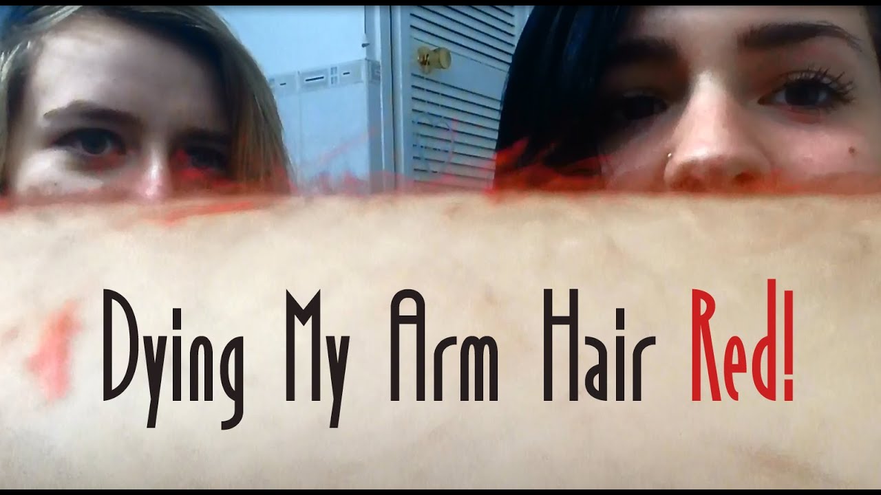 Dying My Arm Hair Red! | BringMeTheVlog - YouTube