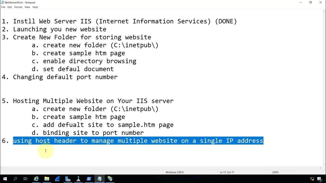 22. Hosting Multiple Website In IIS Server - YouTube