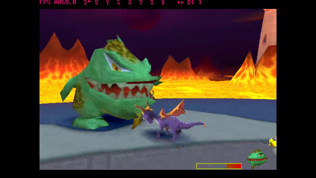 All Spyro Bosses - Spyro 3 Boss 1 - Buzz - YouTube