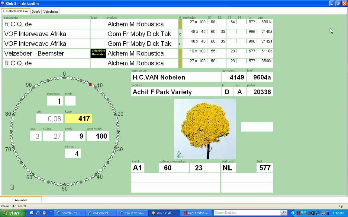 Holland flower auction online - YouTube