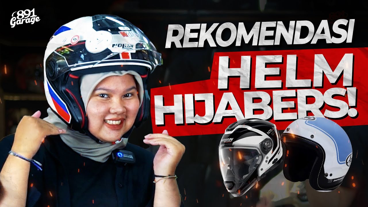 Rekomendasi Helm Premium Cewek Hijab - YouTube