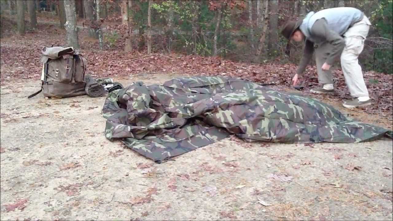 Tarp Shelter Setup for Winter - Bushcraft USA 10x10 - YouTube