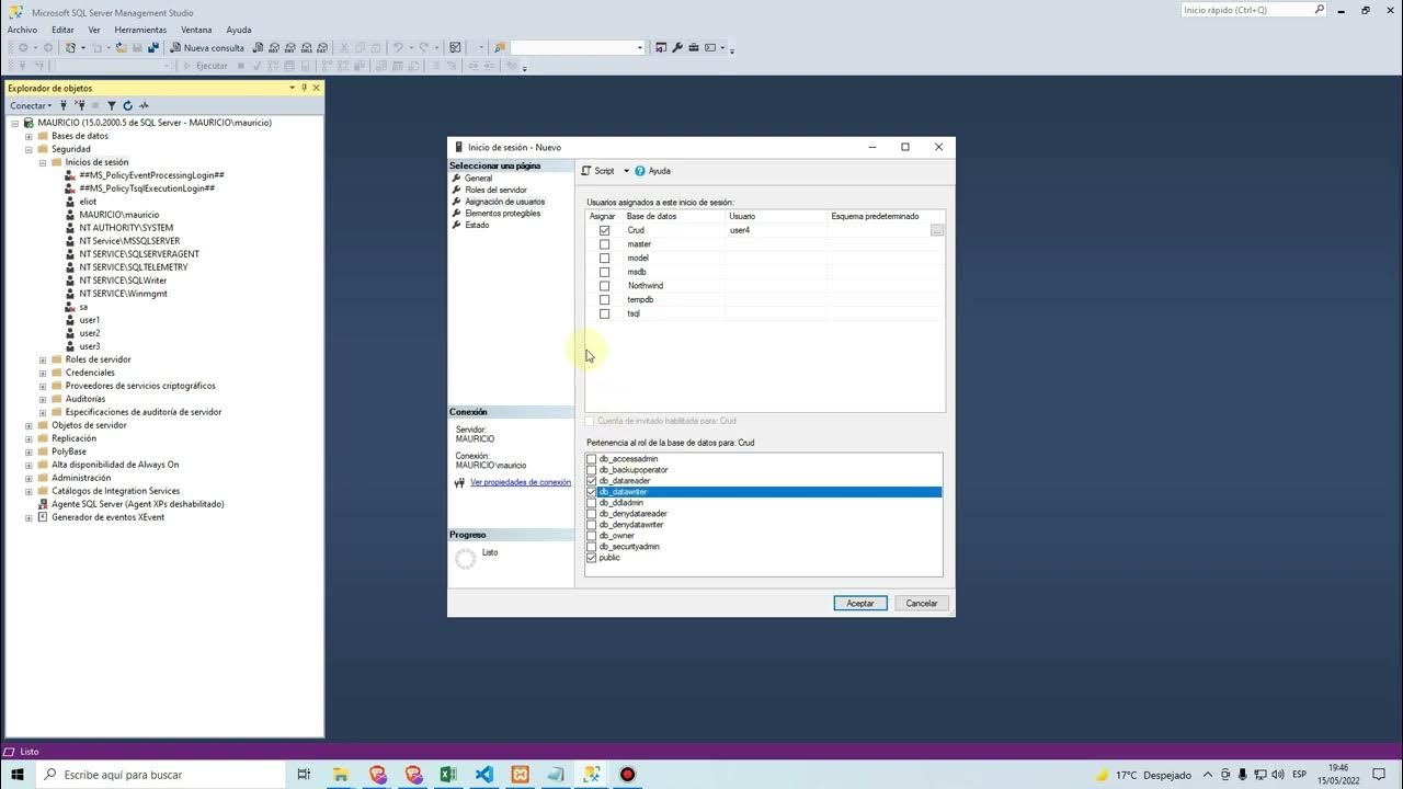 Crear Usuario-SQL Server - YouTube