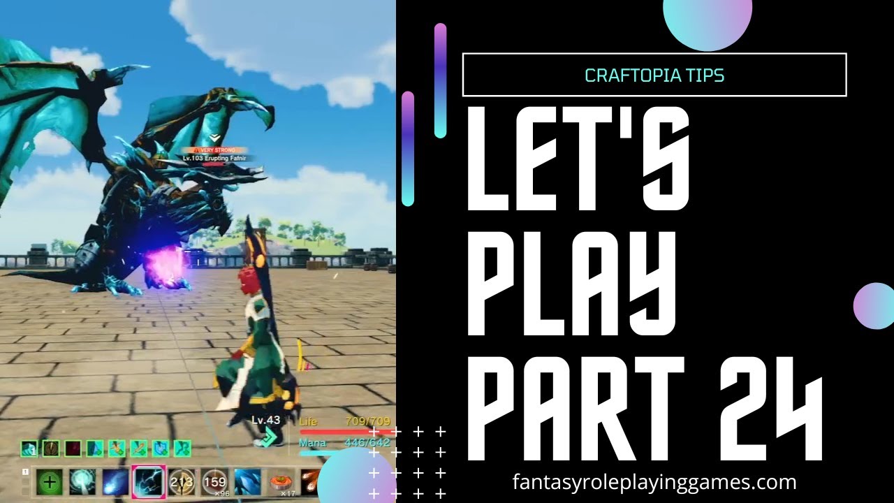 Craftopia - Beginners Playthrough Part 24 | Fighting Fafnir - YouTube