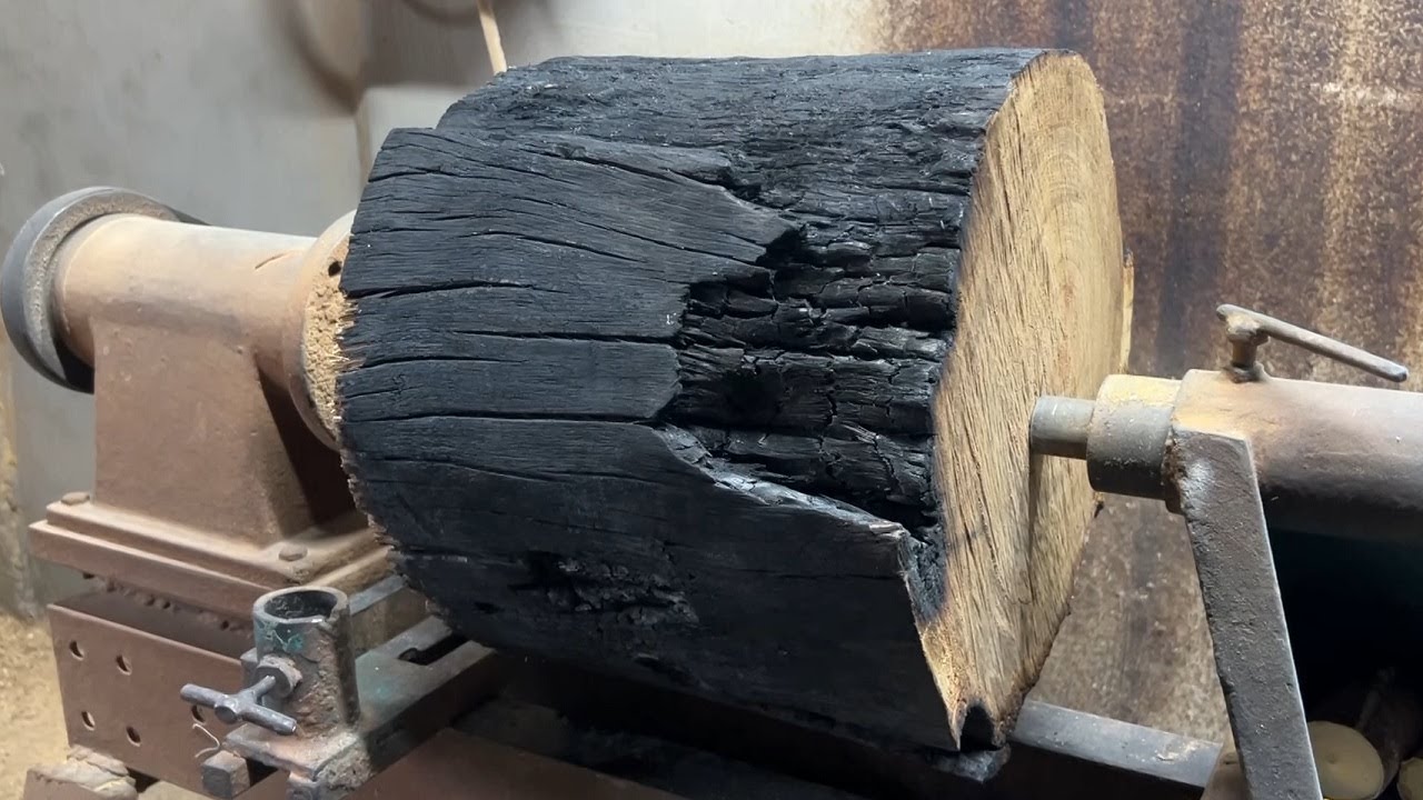 From IMAGINATION To REALITY || A Process of Turning a Burnt Log - YouTube