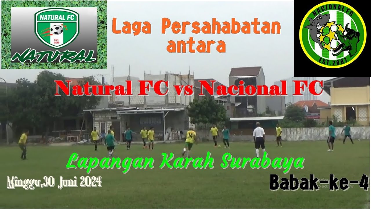 Laga Persahabatan antara Natural FC vs Nacional FC. Lapangan Karah ...