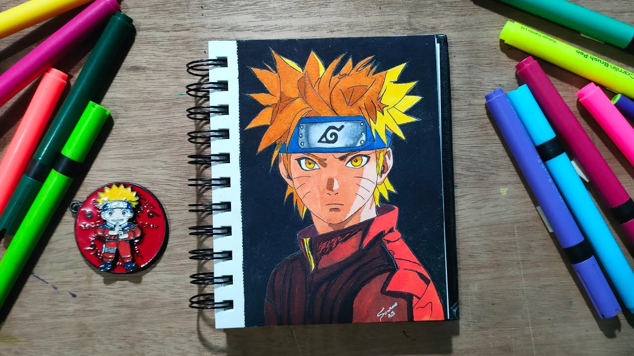 Naruto drawing with ohuhu markers ll Naruto drawing very easy ll # ...