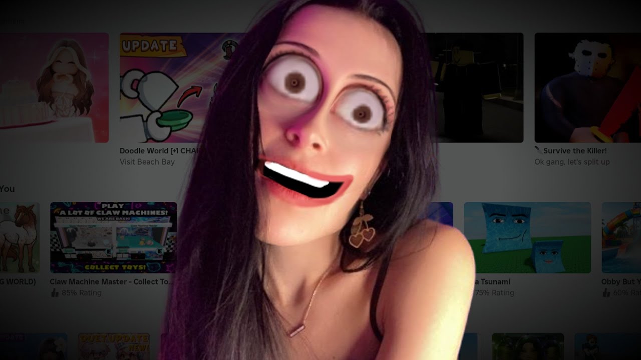 MOMO PLAYS ROBLOX! - YouTube