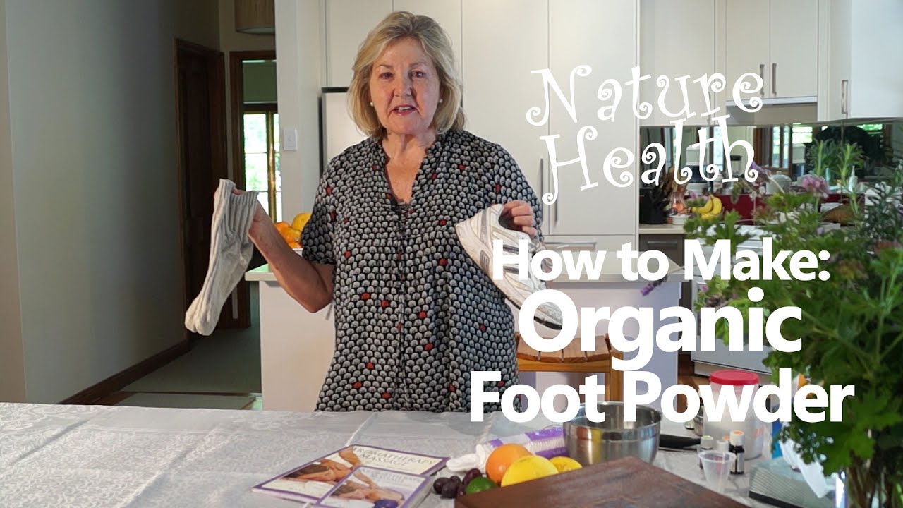 How to make Organic Foot Powder to eliminate feet odors with ...