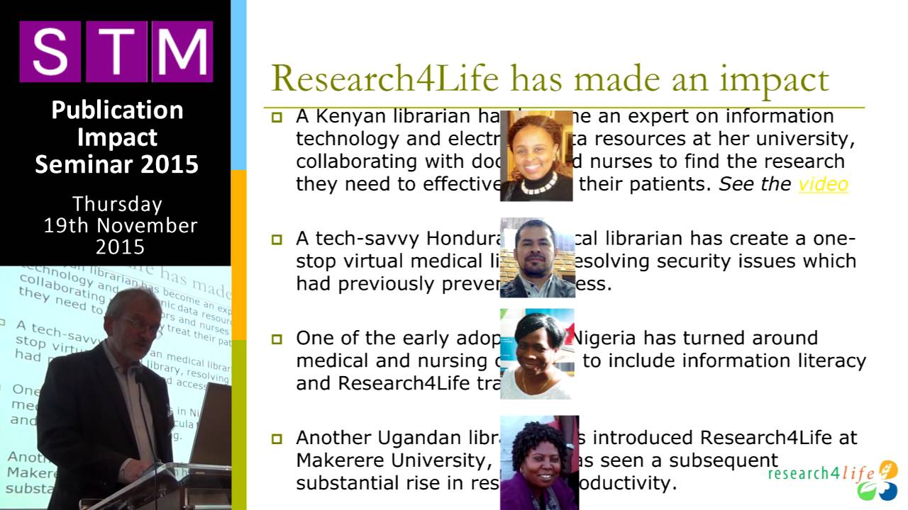 Publication Impact - Richard Gedye - YouTube