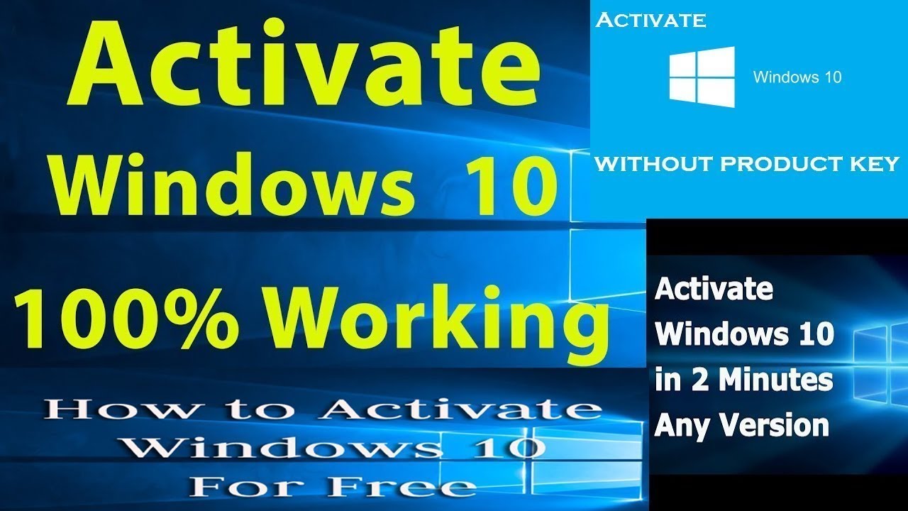 How to activate windows 10 without any key - YouTube