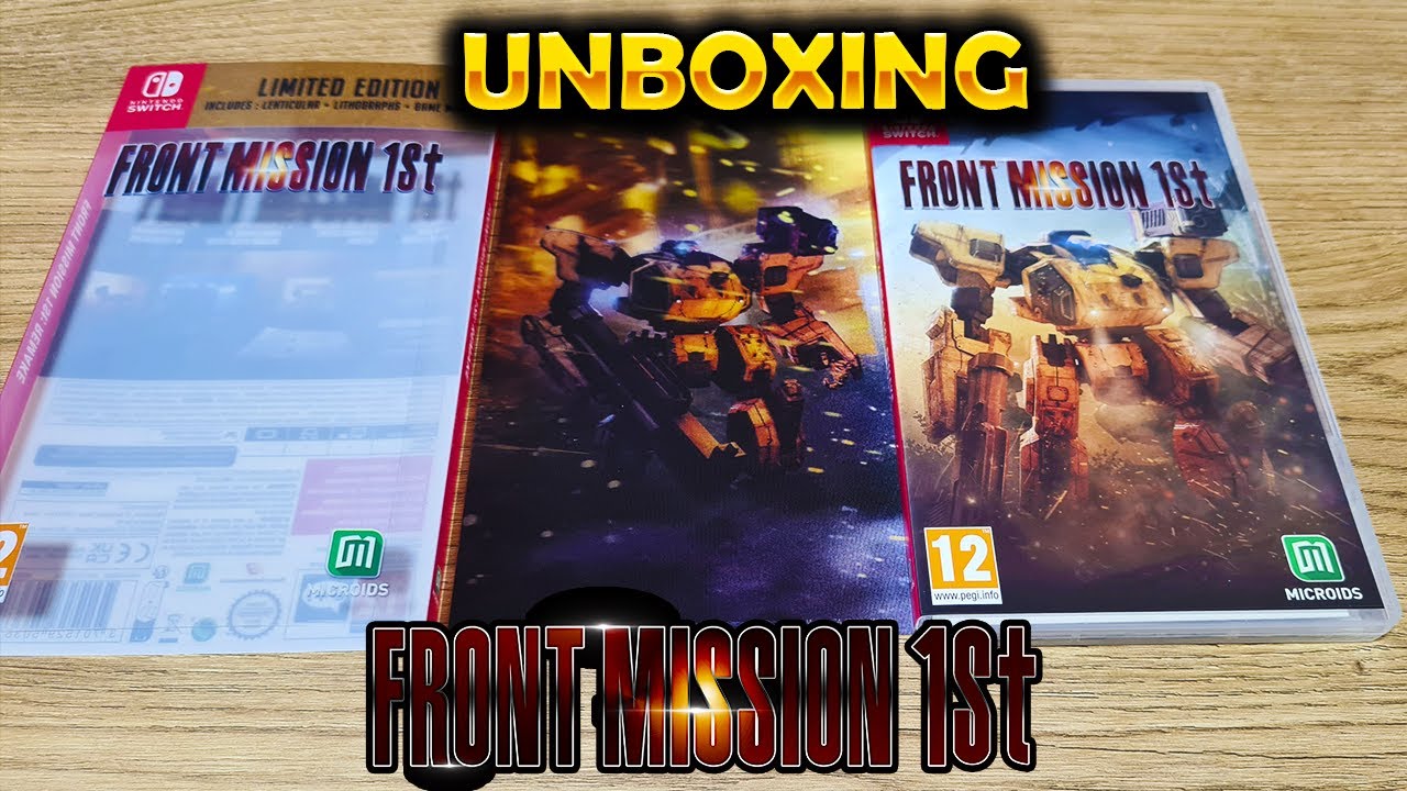UNBOXING FRONT MISSION 1ST REMAKE para NINTENDO SWITCH - YouTube