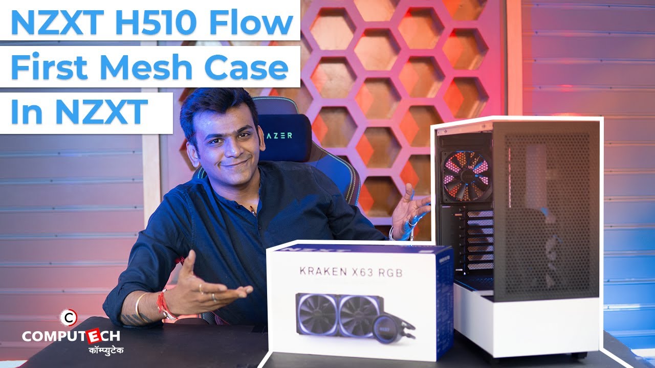 NZXT Mesh Flow Case first time in India and all new NZXT White AIO ...