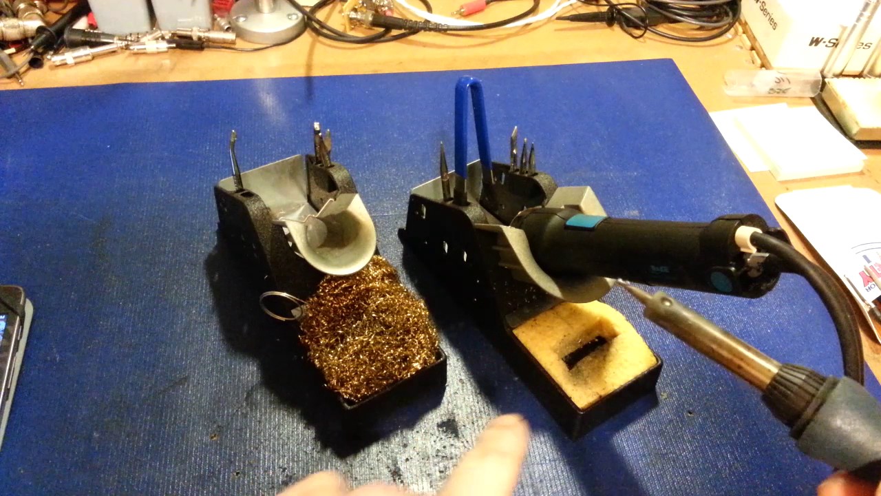 Soldering iron tip cleaning. Specifically for Mark. :) - YouTube