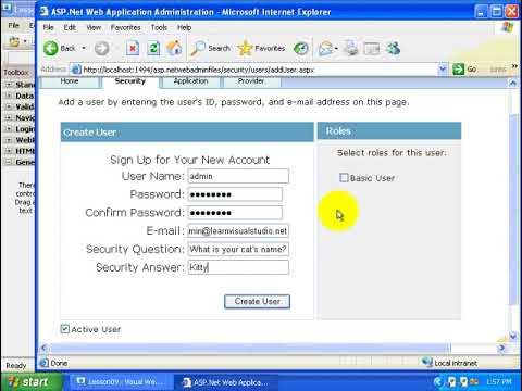 09 Securing your Website with Membership and Login Controls - YouTube
