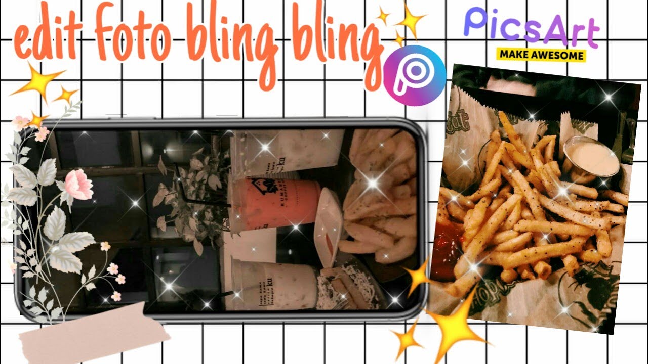 Edit foto bling bling aesthetic || PicsArt sparkling - YouTube