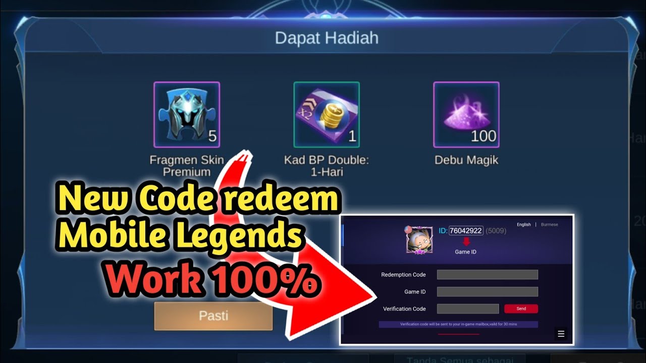 New Code Redeem Mobile Legends | Not Clickbait - YouTube