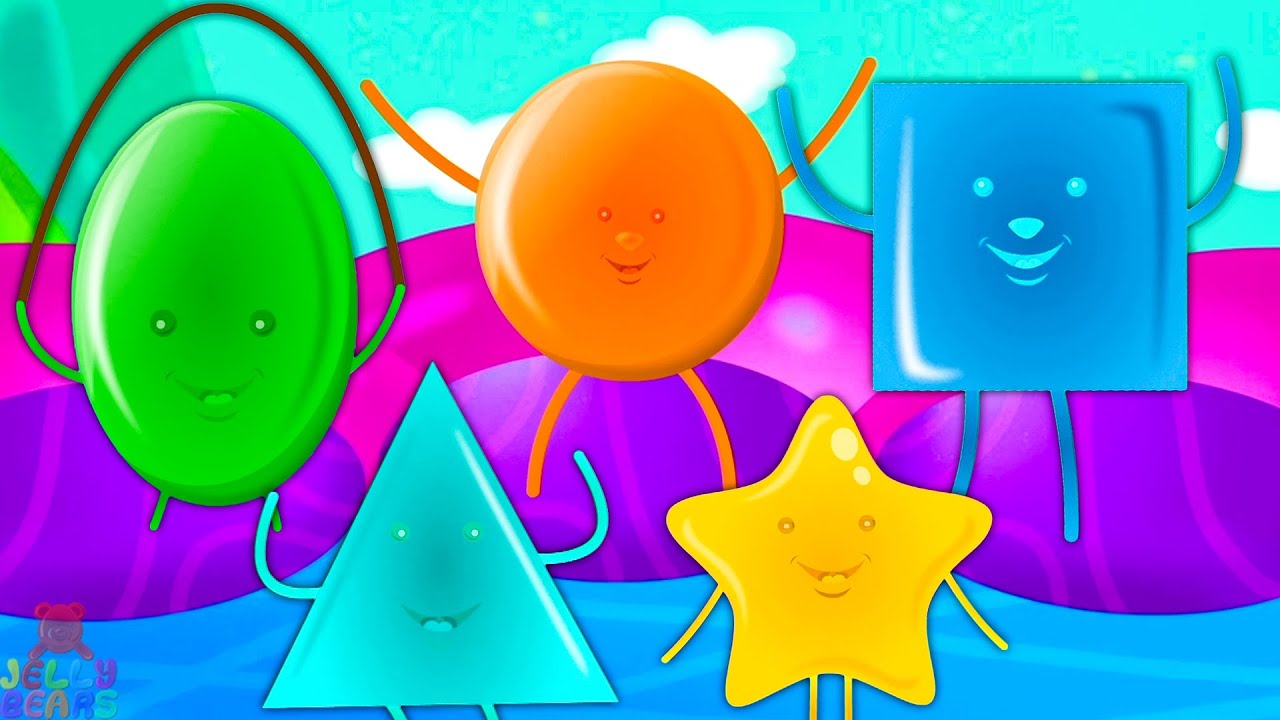 Learn to Count with Five Little Shapes Song - YouTube