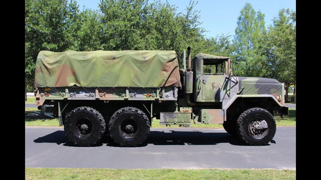 GMC M939a2 6X6 8.3L Military truck vipautogroupinc.com - YouTube