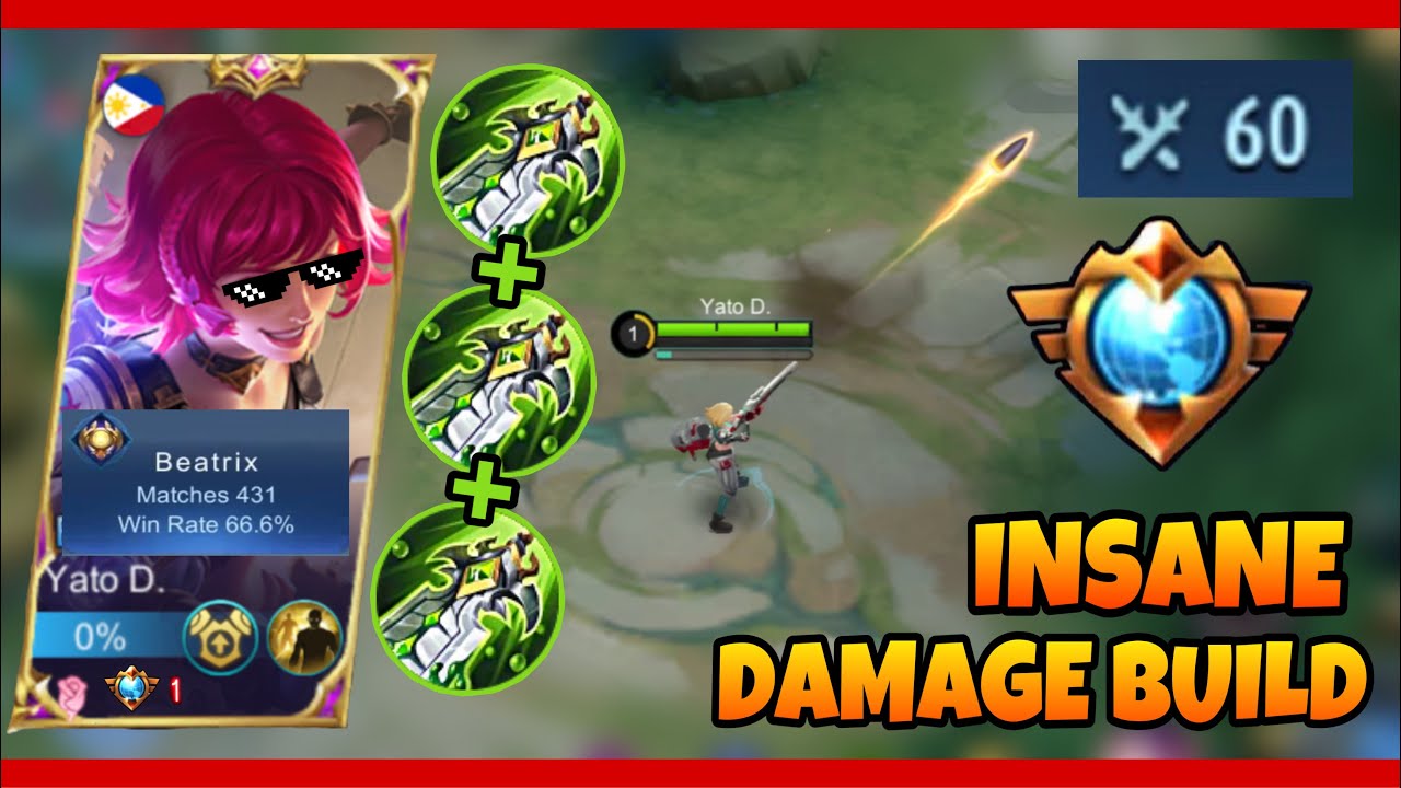 NEW SEASON NEW ONE SHOT BUILD 🔥 | TOP GLOBAL BEATRIX GAMEPLAY - YouTube