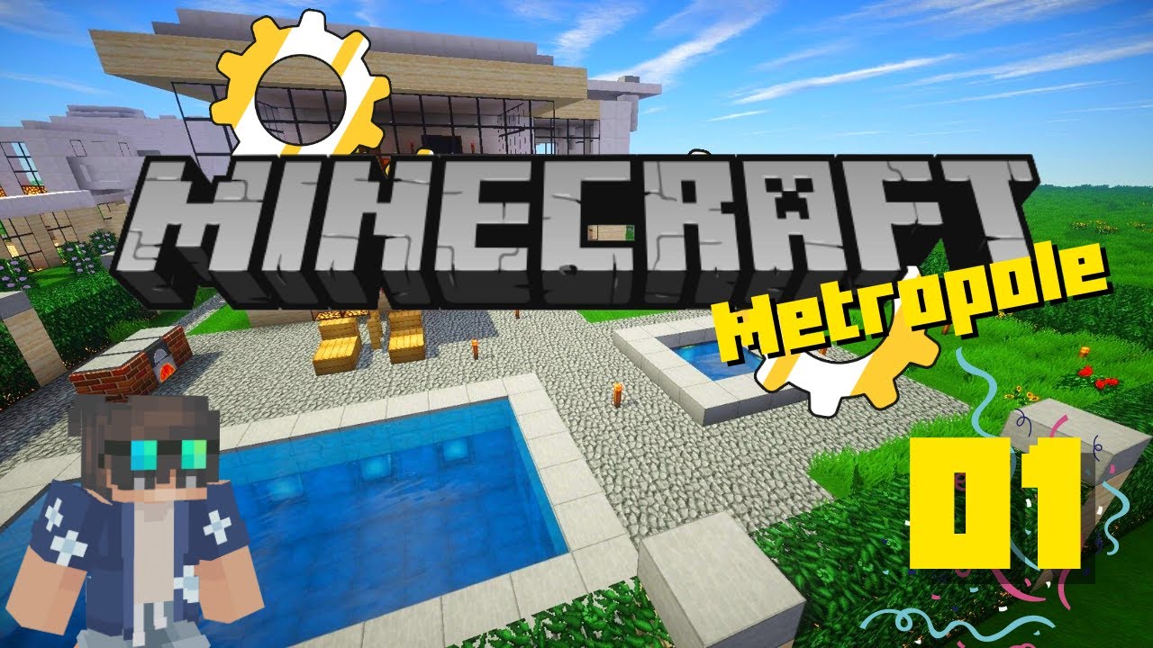 INICIO DA NOVA SERIE DO CANAL ( MINECRAFT METRÓPOLE) - YouTube