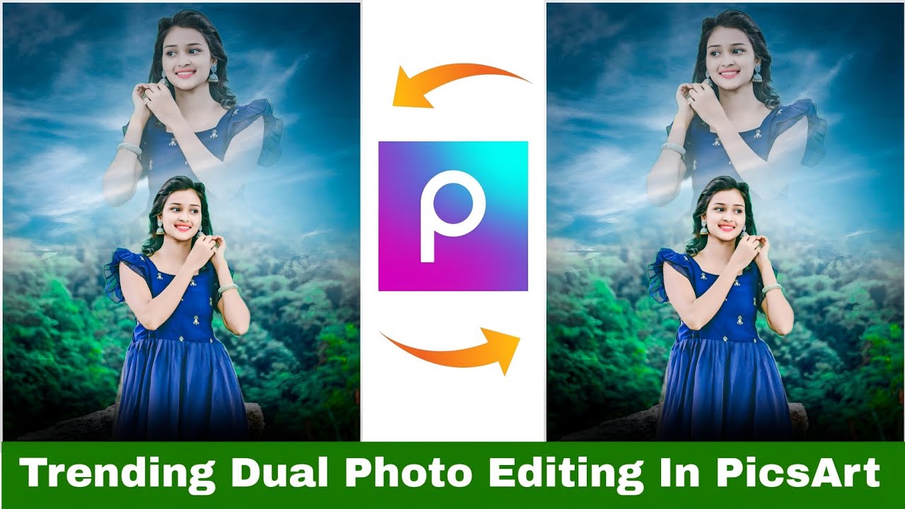 Trending Dual Photo Editing In PicsArt | Double Photo Editing In ...
