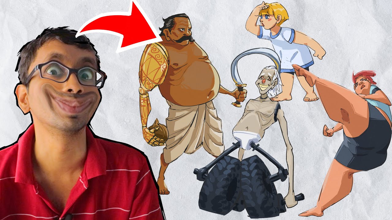 i SUCK AT CHARACTER DESIGN.. so i drew MORE characters - YouTube