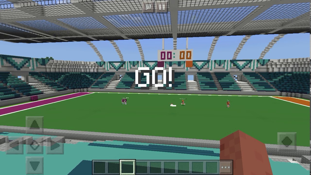 Minecraft Football Game - YouTube