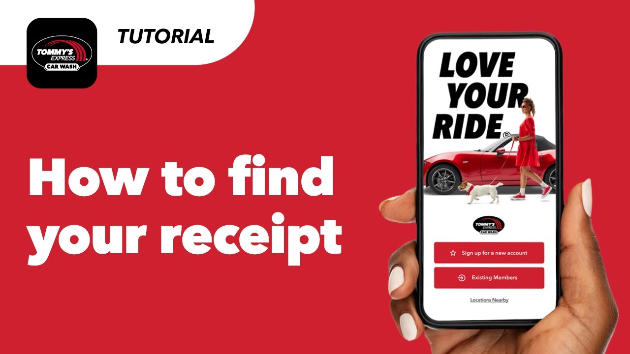 How To Find Your Receipt | Tommy's Express Mobile App Tutorial - YouTube