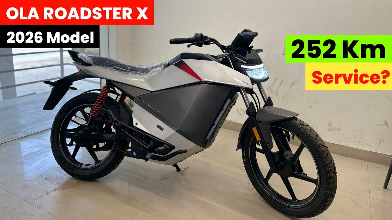 2026 Ola Roadster X Electric Bikes | 252 km Range | Top Speed ...