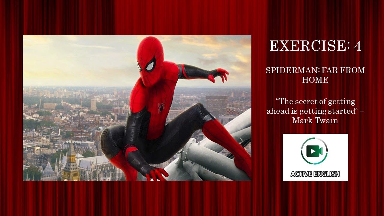 Interactive Video to Learn & Practice English (Exercise 4 - Spiderman ...