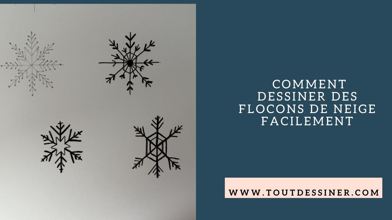 Dessiner des flocons de neige : Techniques faciles et relaxantes pour ...