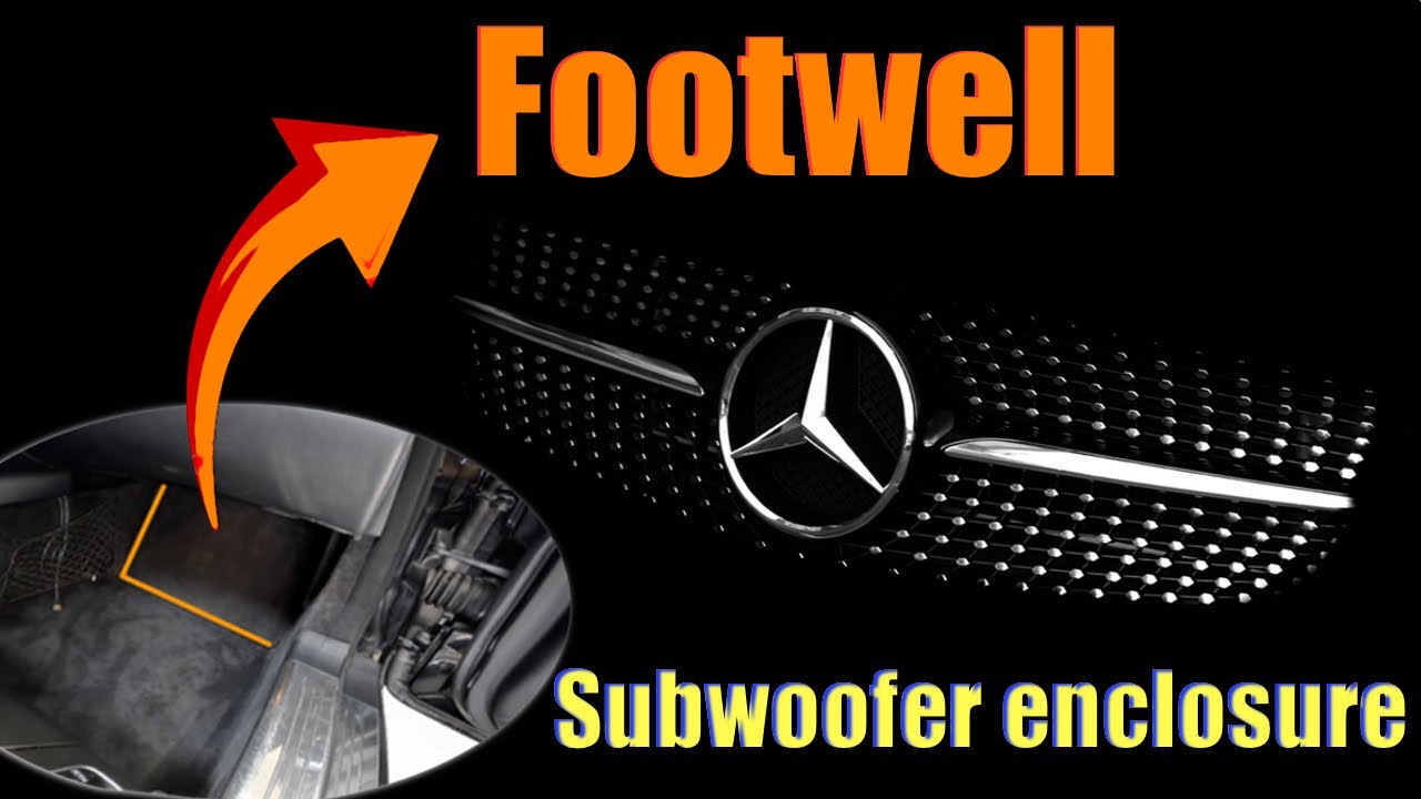 Footwell Subwoofer enclosure - 2008 Mercedes Benz SL class # ...