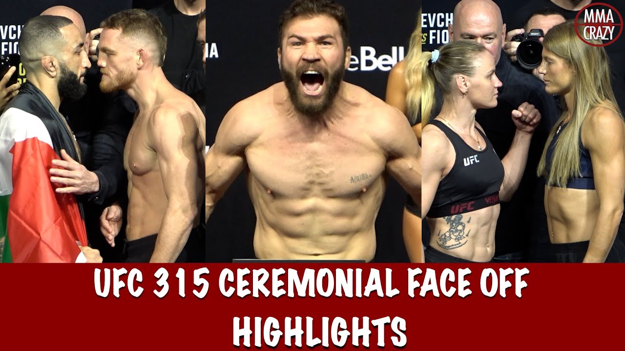 UFC 315 Ceremonial FINAL Face off Highlights - YouTube