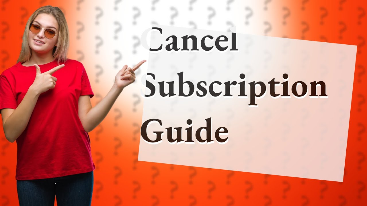How do you cancel a subscription before it expires? - YouTube