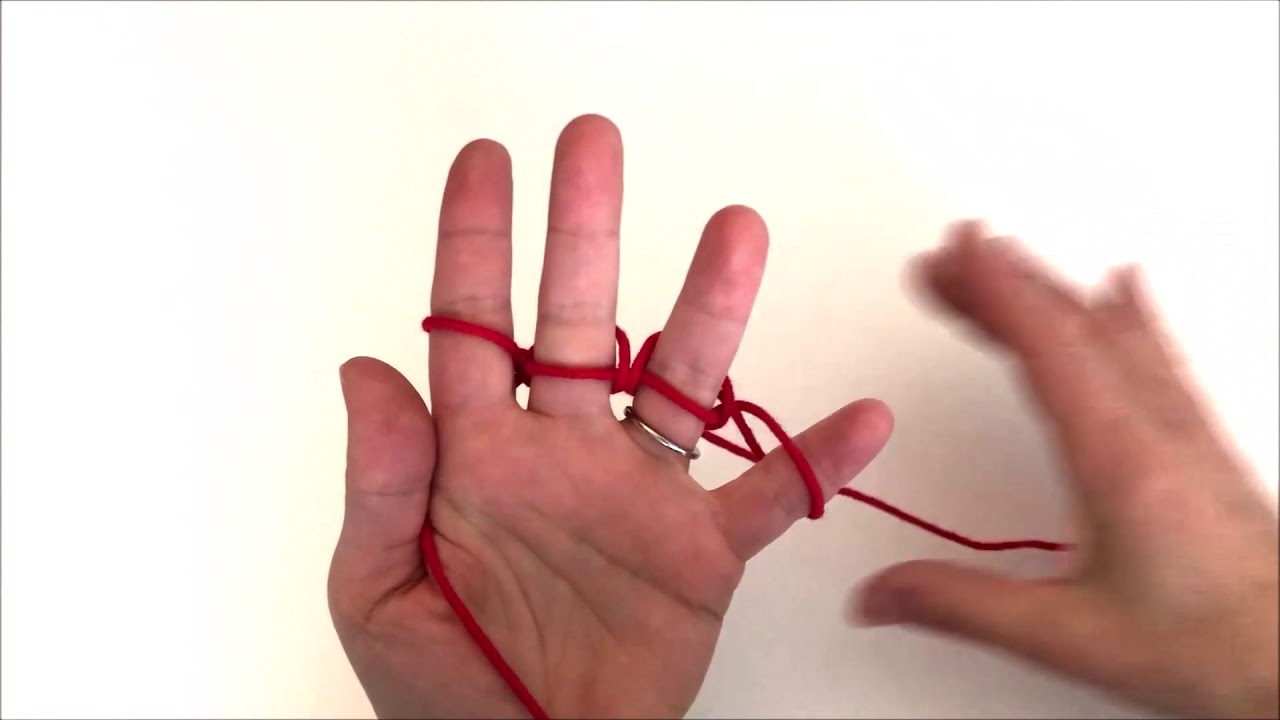 Fingerstricken rund - YouTube