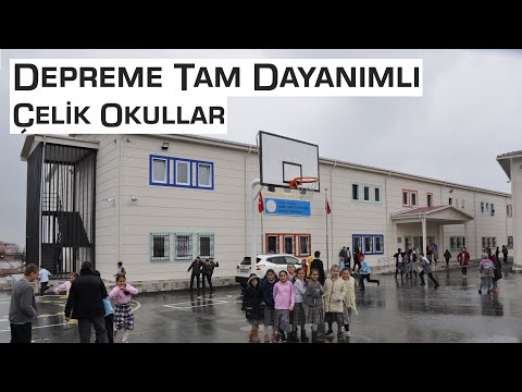 Türkiye'de Bir ilk Depreme Dayanıklı Çelik Okul ve Okul Eğitim Binaları | Karmod #okul #çelik